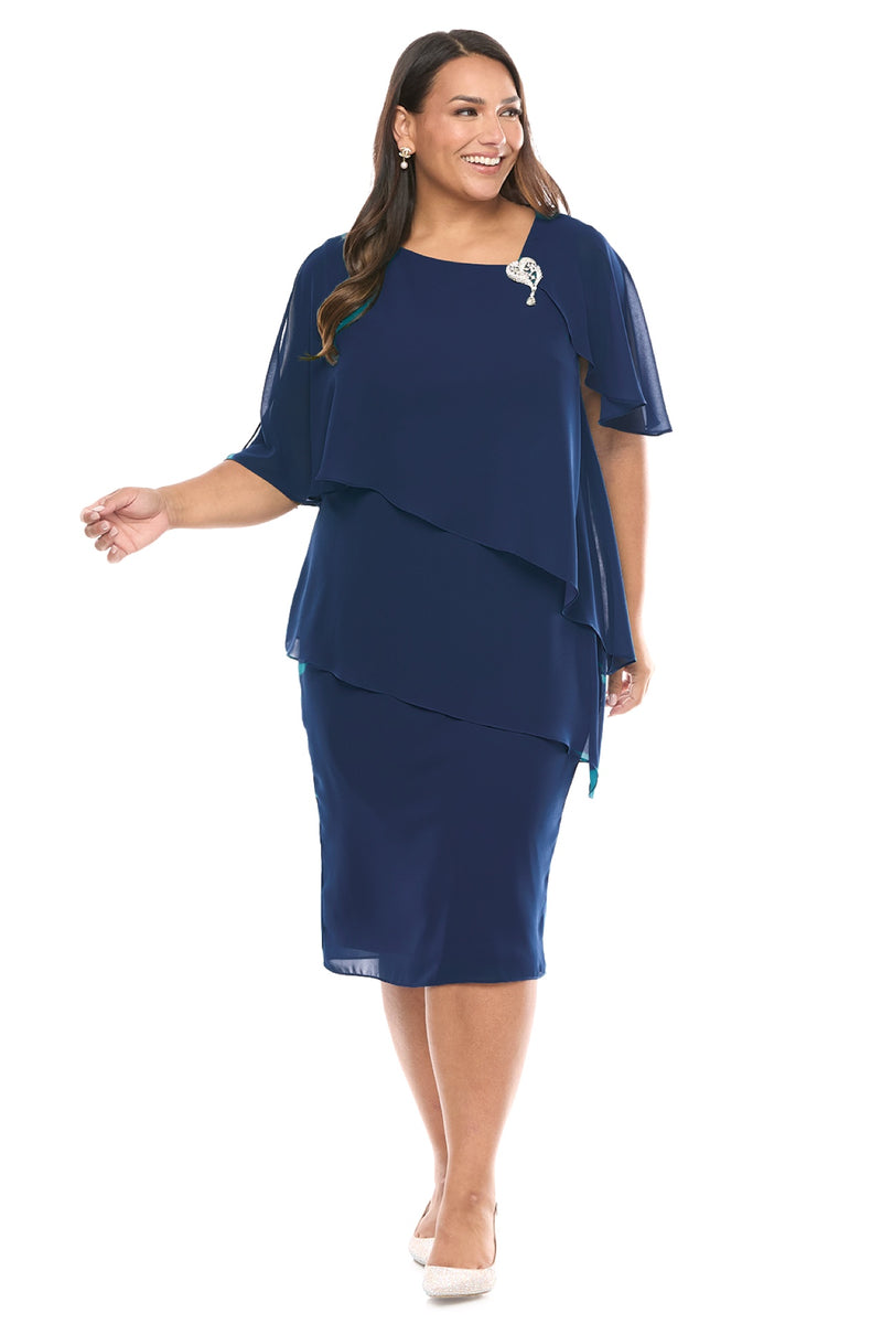 Layla Jones Layered Dress in Midnight LJ0628
