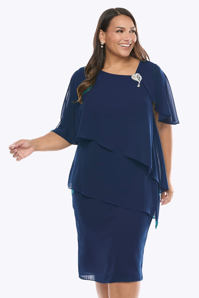 Layla Jones Layered Dress in Midnight LJ0628